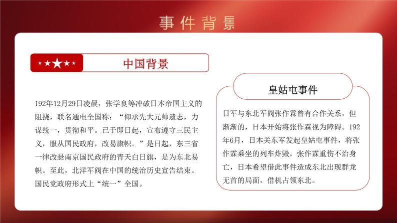 红色918事件91周年纪念日PPT模板纪念918事件勿忘国耻警钟长鸣党课课件-教习网|课件下载