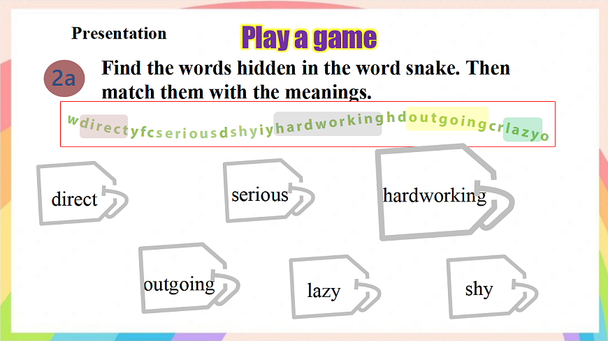 Unit 3 Same or Different SectionB (Vocabulary in Use 2a-2c)课件 人教版新教材八年级 ...