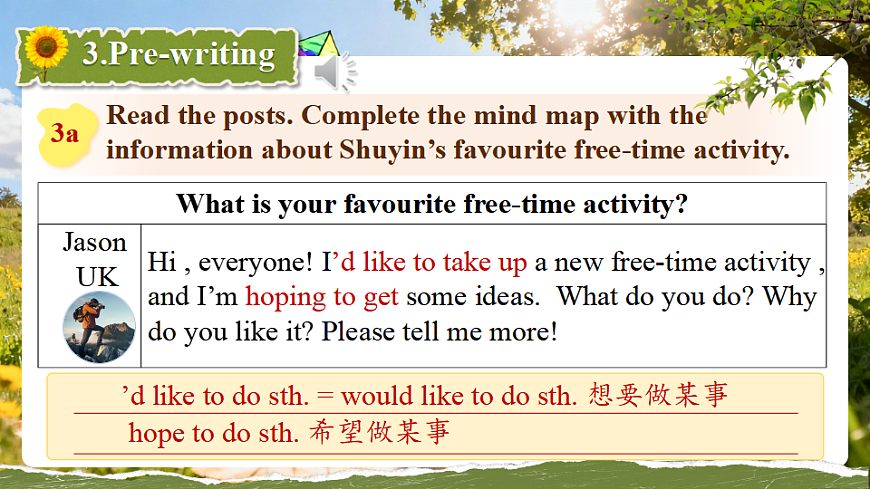 Unit 1 Time to Relax (第5课时) Section B 3a- 3c（课件+音频） - 2026年春人教版英语八年级下册 ...